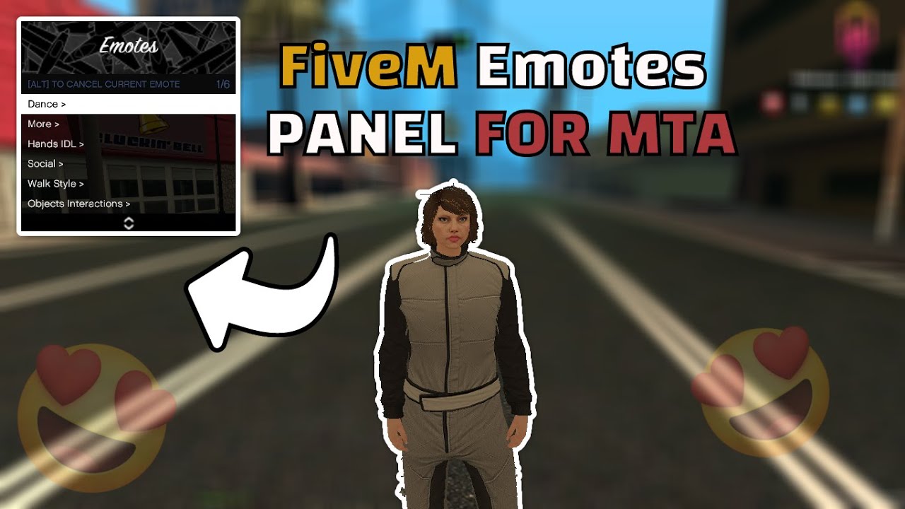 [MTA SA | SCOOMA BACKUP] FiveM Emotes / Animations Menu - YouTube