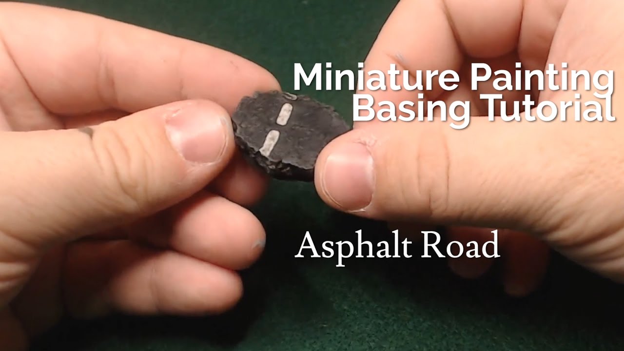 Miniature Painting Techniques | Asphalt Road | Basing Tutorial - YouTube