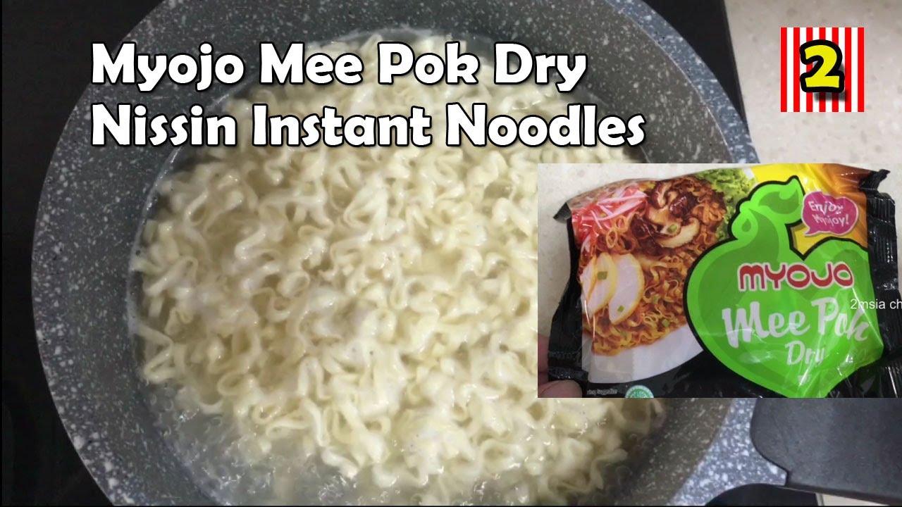 Myojo Mee Pok Dry Nissin Instant Noodles 明星面薄 - YouTube