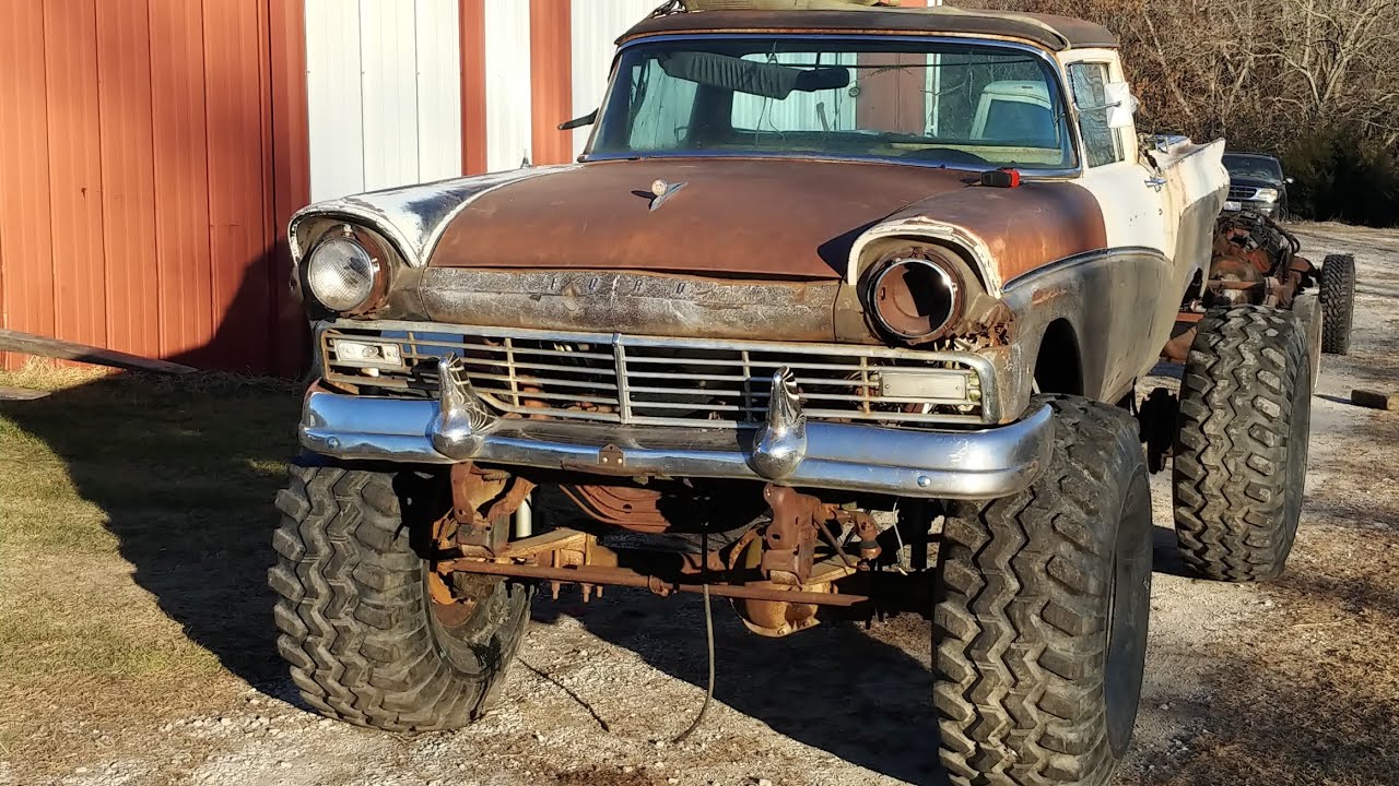 Introducing the RONchero project!!! 1957 Ranchero on 4x4 frame. - YouTube