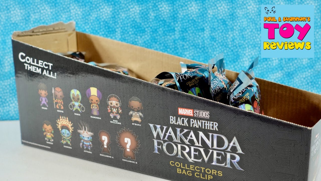 Marvel Black Panther Wakanda Forever Collectors Bag Clip Opening Review ...