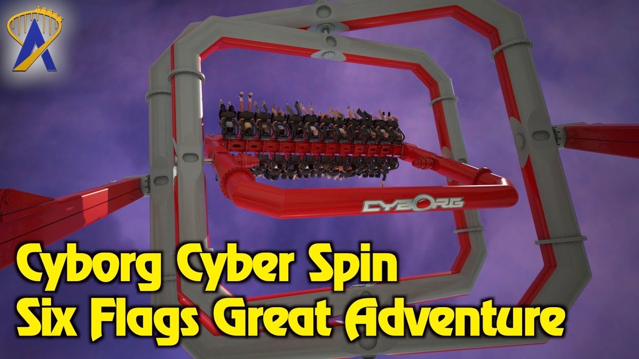 Cyborg Cyber Spin coming to Six Flags Great Adventure in 2018 - YouTube