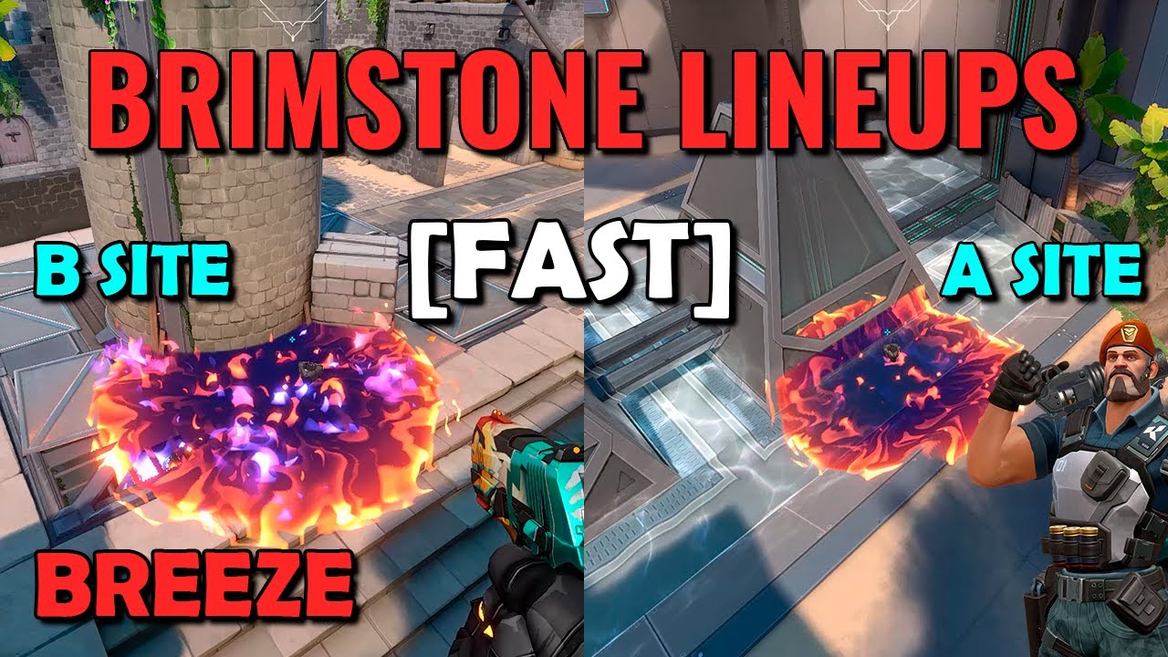 The Ultimate Guide to Brimstone Lineups on Breeze - Valorant (EASY ...