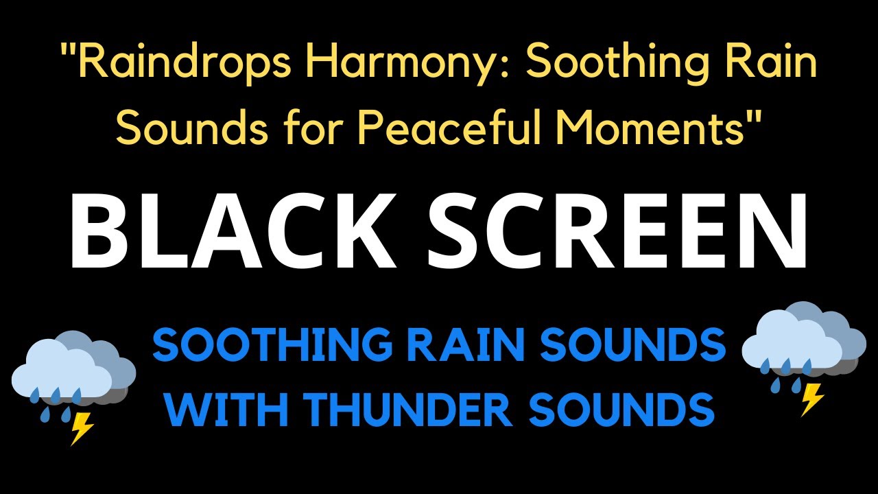 Raindrops Harmony: Soothing Rain Sounds for Peaceful Moments - YouTube