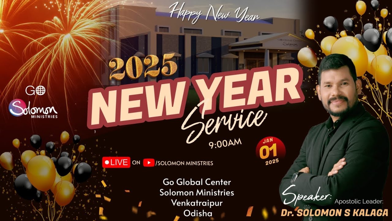🔴 Live New Year Worship | 1st January 2025 | Dr. Solomon S Kalaga ...