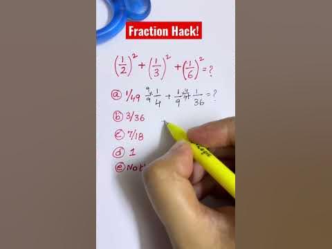 Fraction Hack! - YouTube