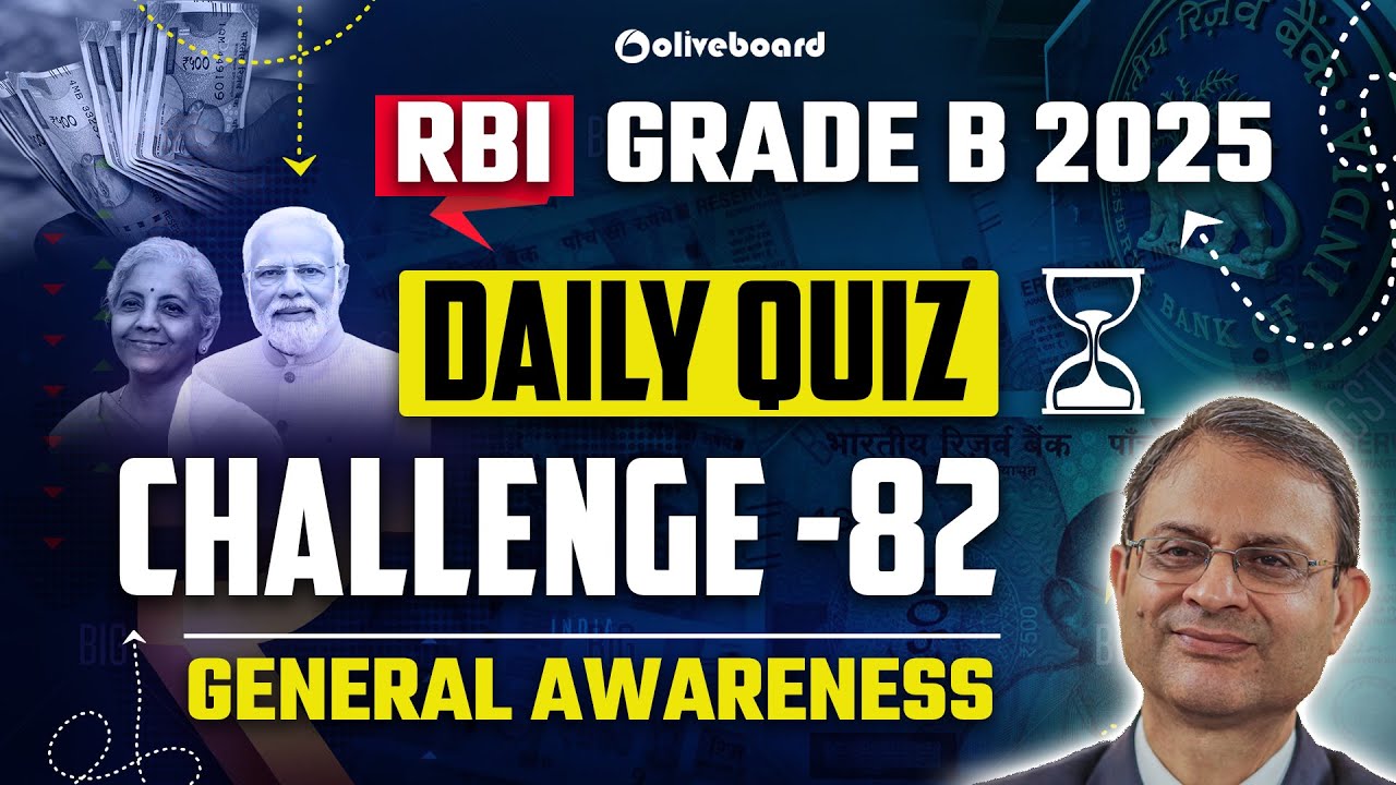 Day 82 | RBI Grade B 2025 | Daily Quiz Challenge | General Awareness ...