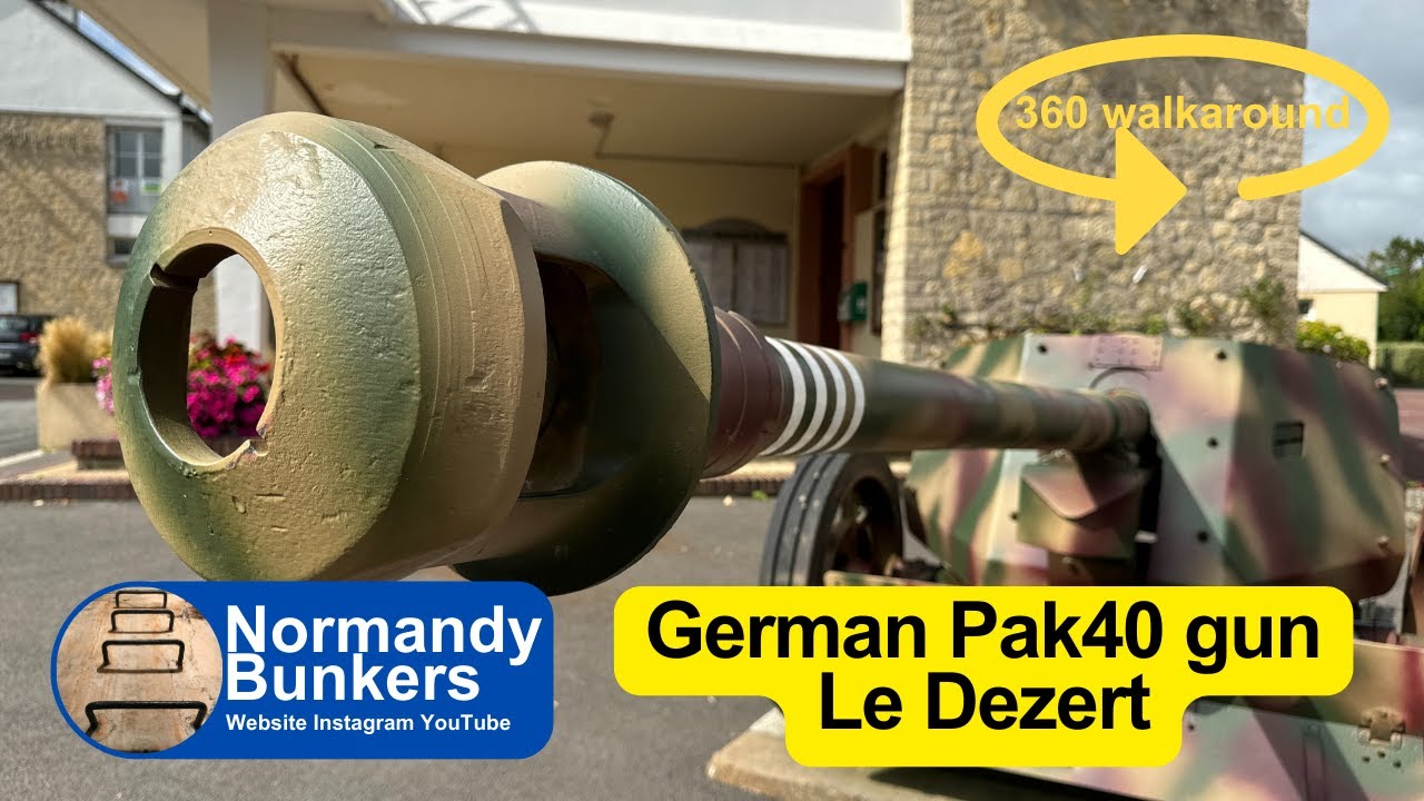 NEW SERIES - WALKAROUND: WW2 German 'Tank Killer' Pak40 gun in Normandy ...
