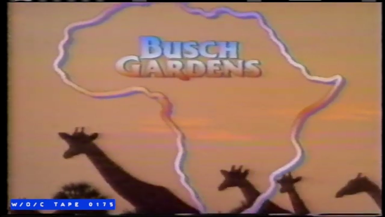 Busch Gardens Amusement Park Commercial - 1989 - YouTube