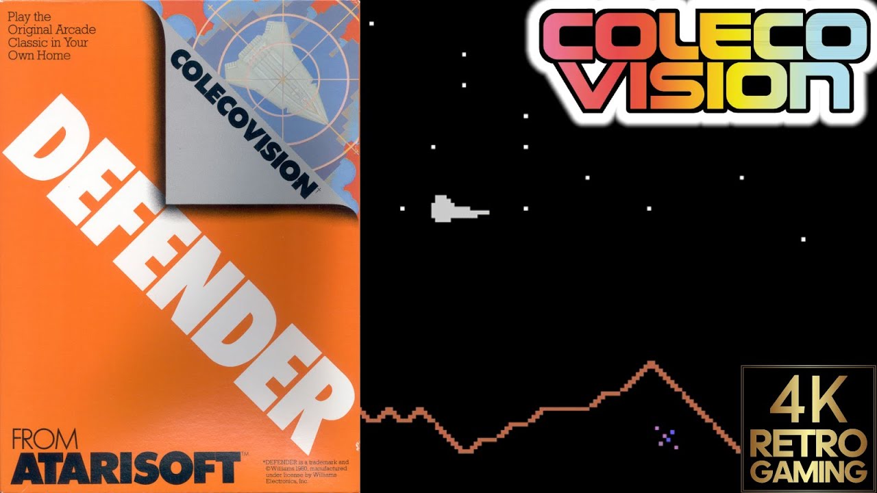 Defender Colecovision 4k Gameplay - YouTube