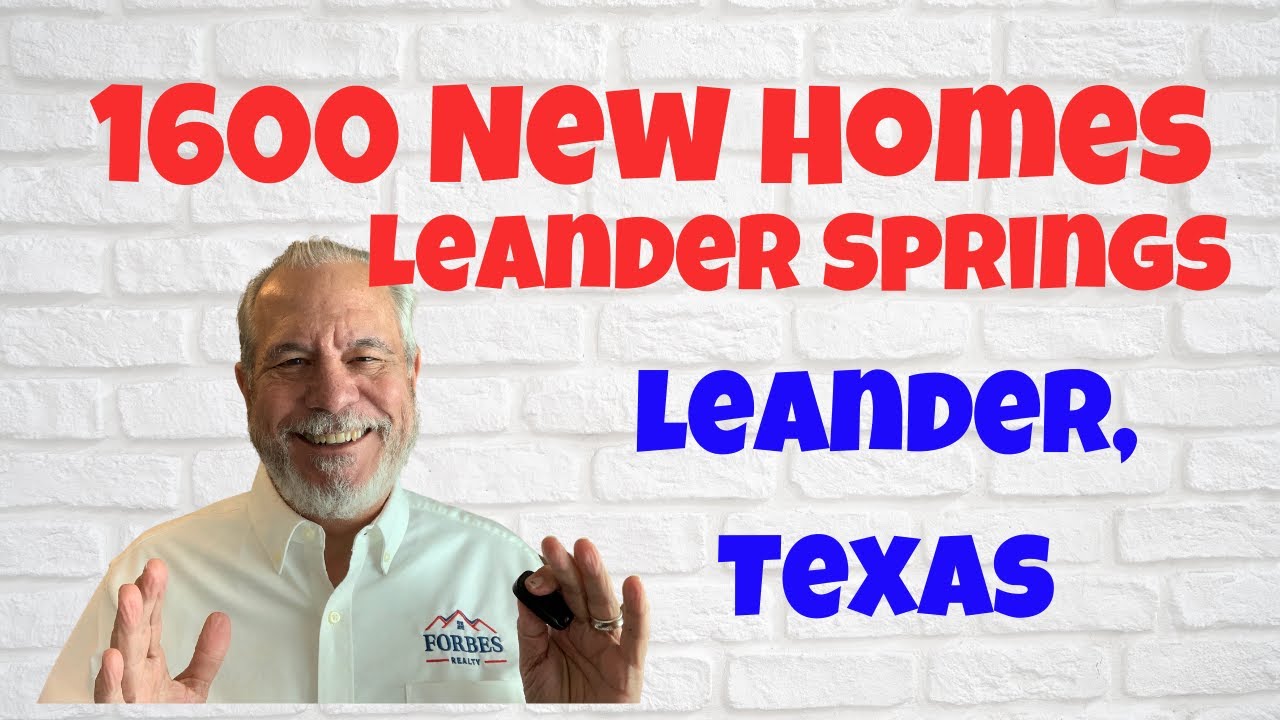 The new Leander Springs development will bring 1600 new homes to ...