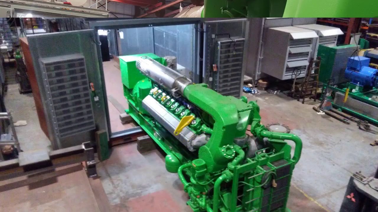 Delivery of Jenbacher 420 to F4energy Ltd Feb18 - YouTube