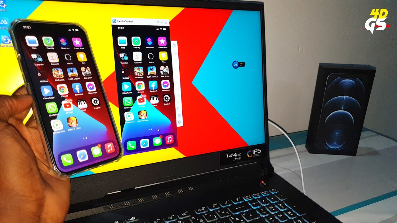 Try to Control iPhone 12 Pro Max from PC - Panda Control - YouTube