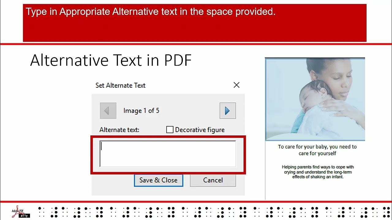 Creating Accessible PDF documents: Chapter Four: Alternative Text - YouTube