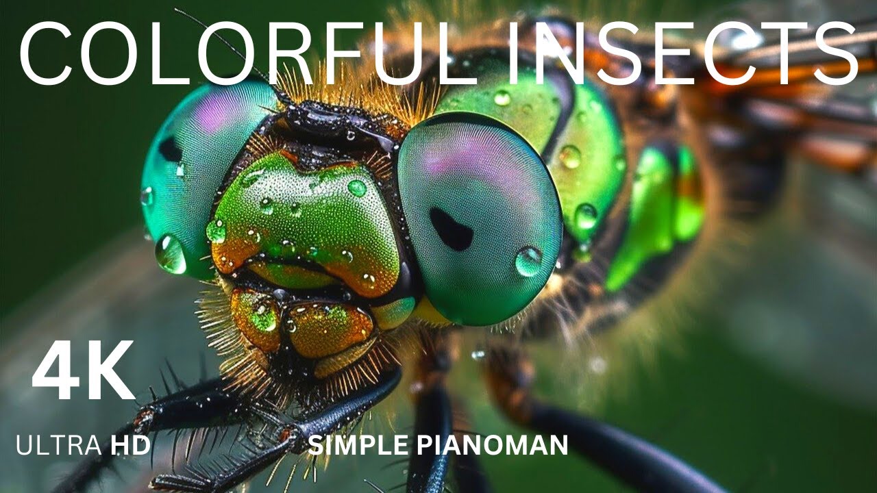 COLORFUL INSECTS 4K - Stunning Foto Footage With Soothing Piano Music ...