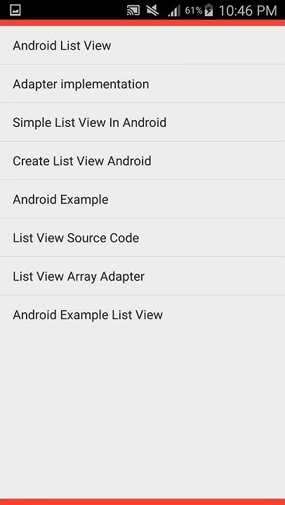 Android Simple Listview - YouTube