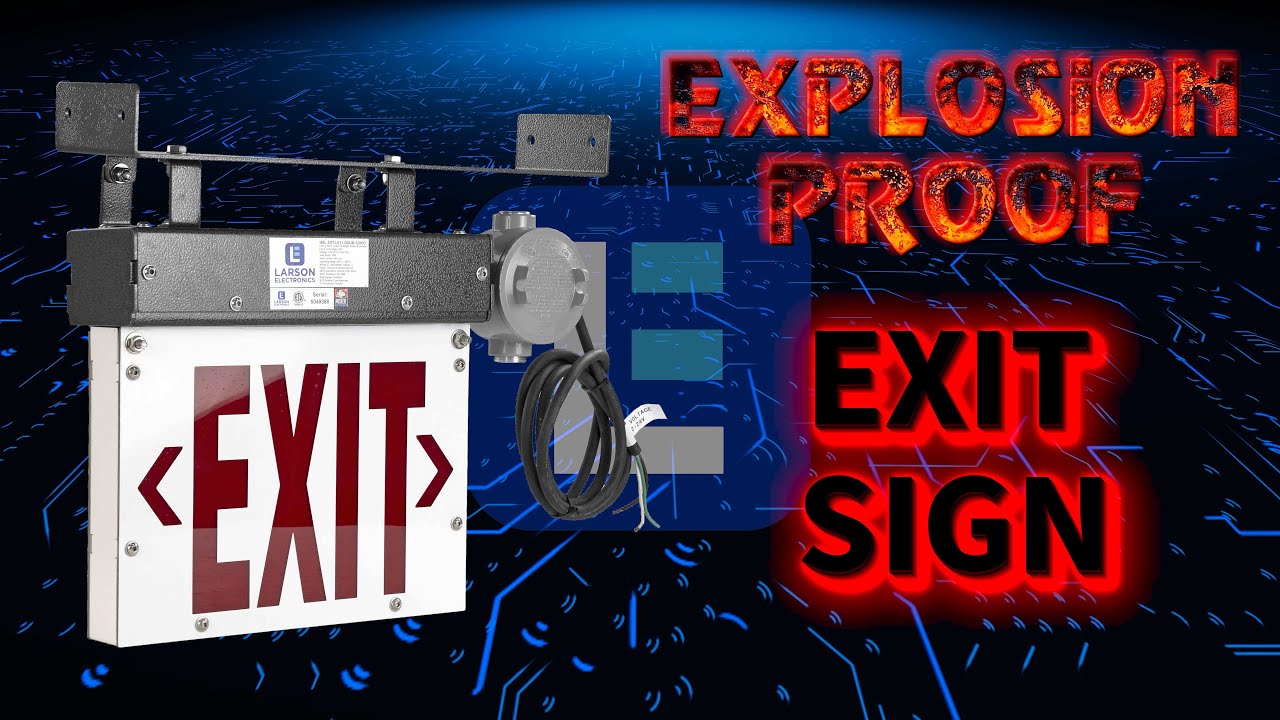 Explosion Proof LED Exit Sign - C1D2 - Low Voltage/Red - NYC Building ...