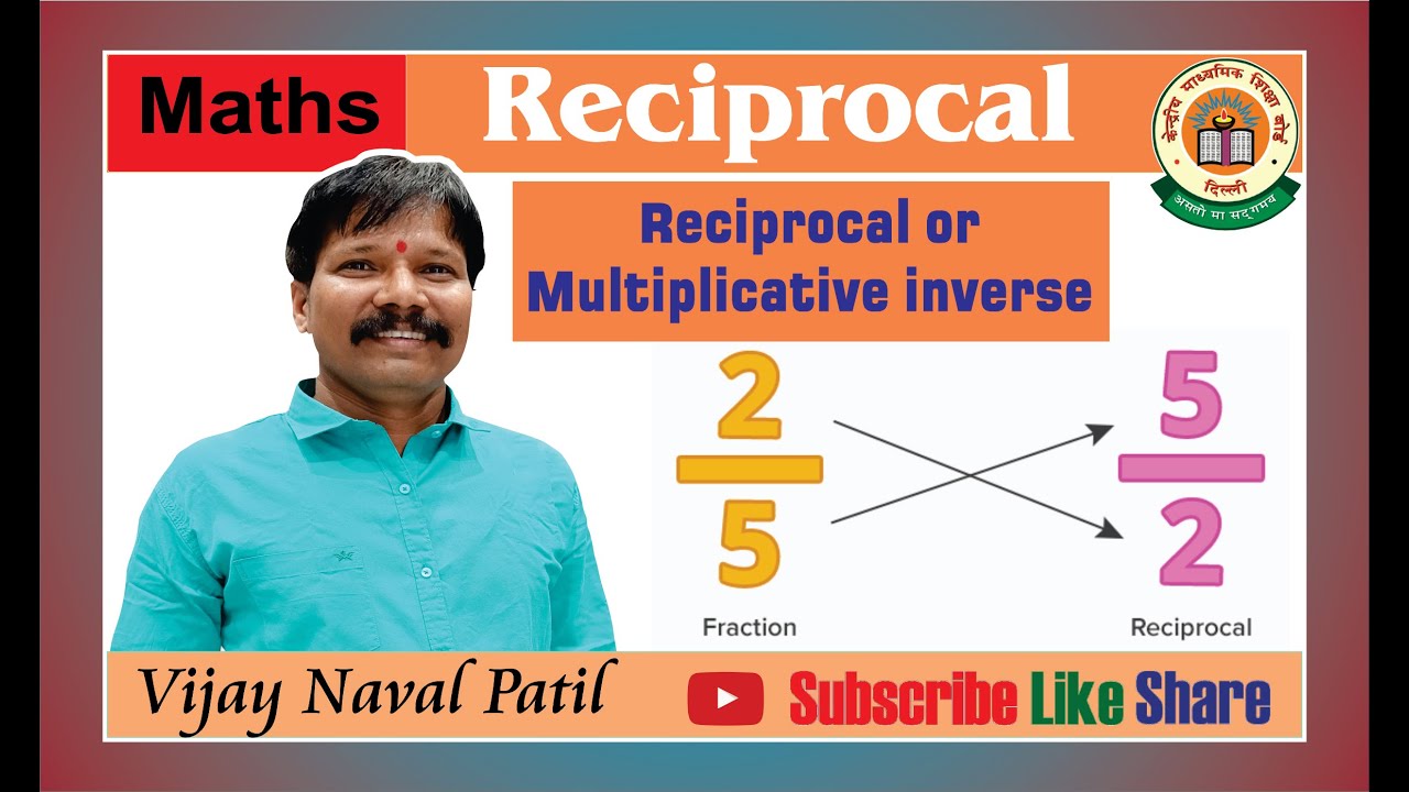 Reciprocal or Multiplicative Inverse| How to find Reciprocal.? | CBSE ...