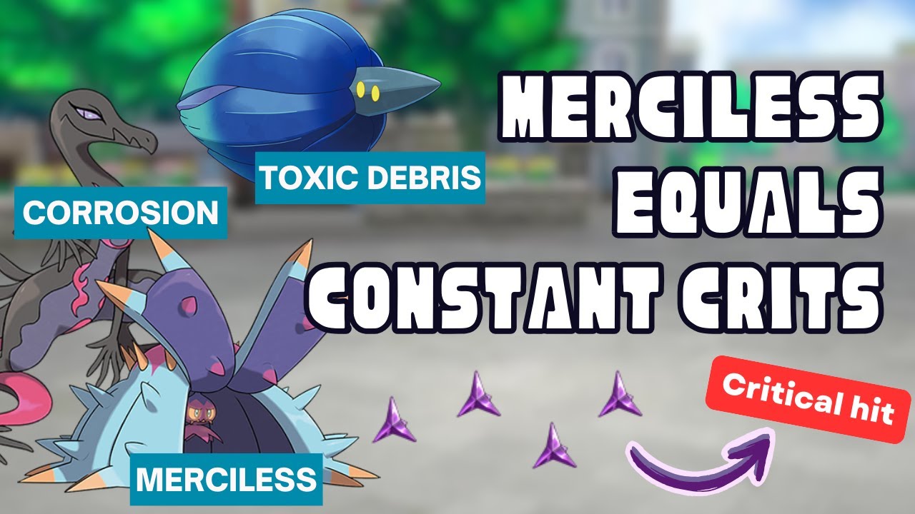 100% CRITICAL HIT With Merciless Toxapex - Shared Power Pokemon ...