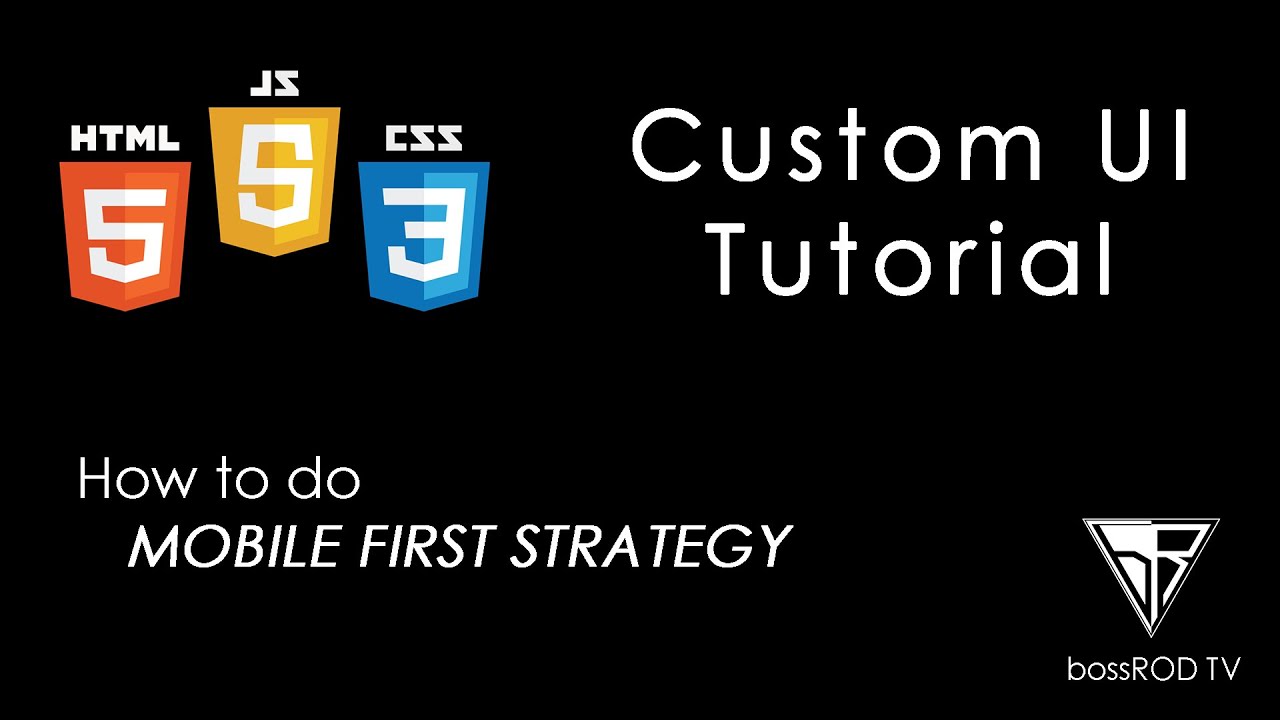[TAGALOG] Custom UI Tutorial - Mobile First Strategy - YouTube