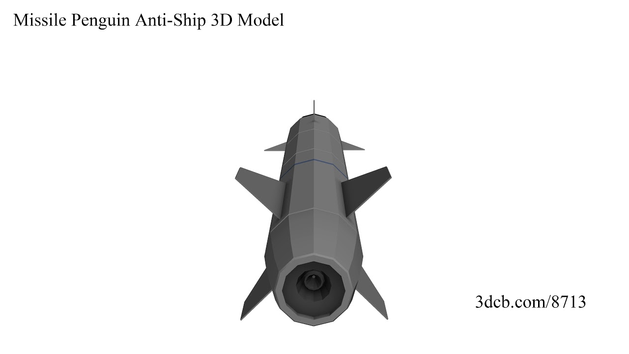 Missile Penguin Anti-Ship 3D Model - YouTube