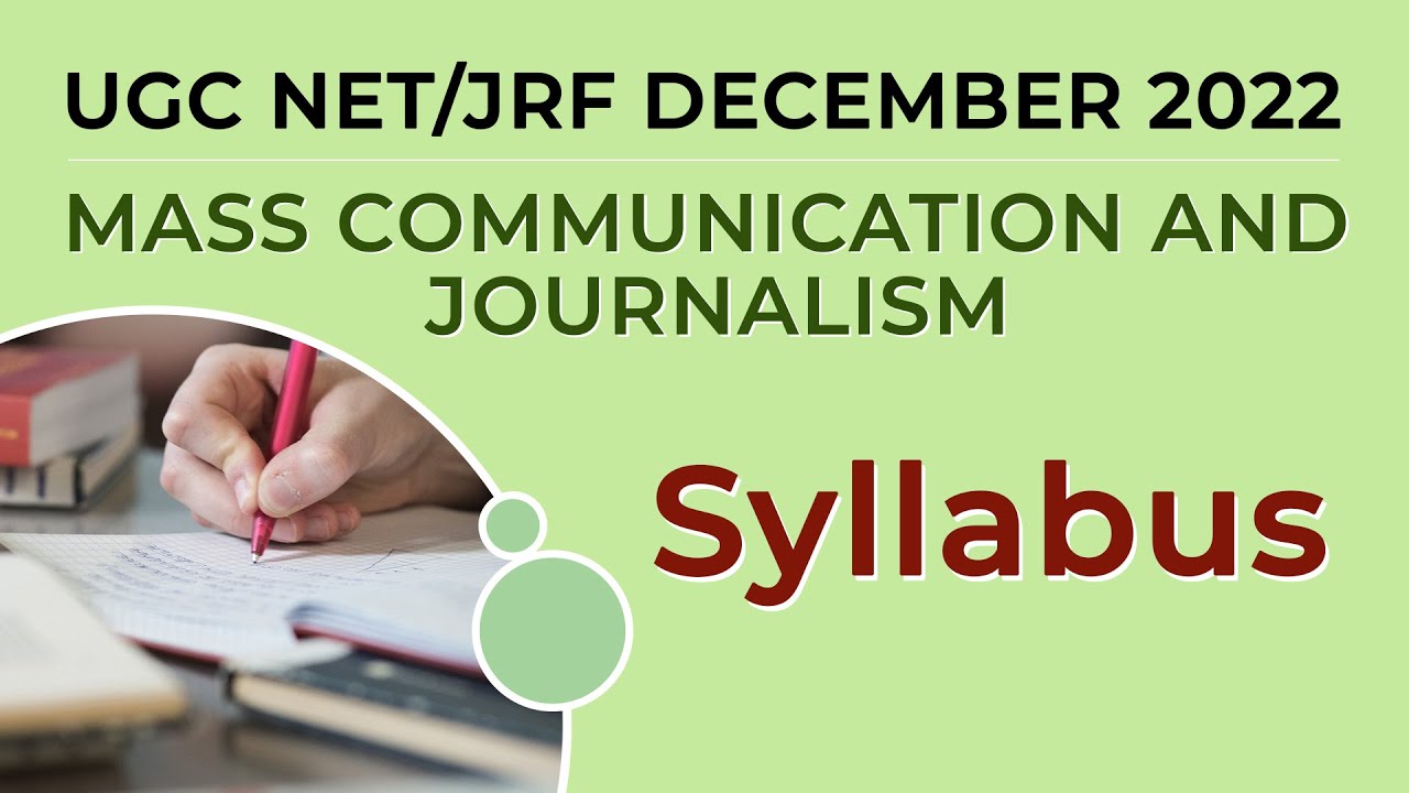Mass communication and Journalism Syllabus Explained | UGC NET/JRF ...