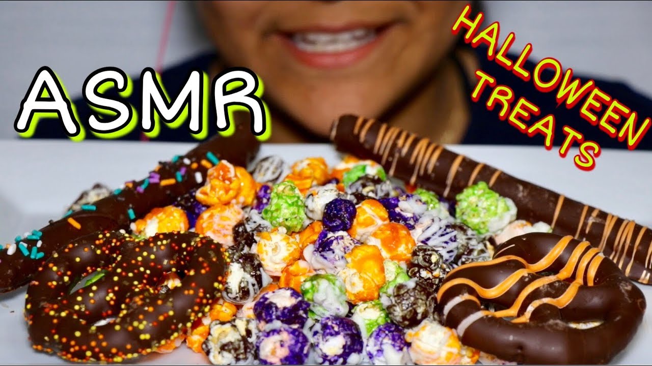 Asmr Halloween Treats Crunchy Sounds Whispering Youtube