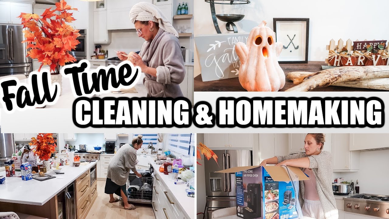 *NEW* FALL TIME CLEANING & HOMEMAKING 2024 | COZY HOME CLEAN WITH ME ...