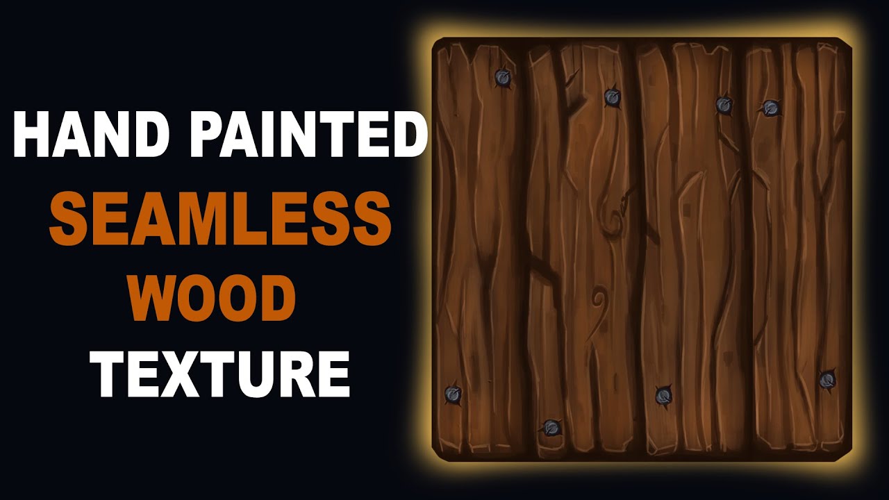 Stylized HAND PAINTED SEAMLESS game ready Wood texture - YouTube