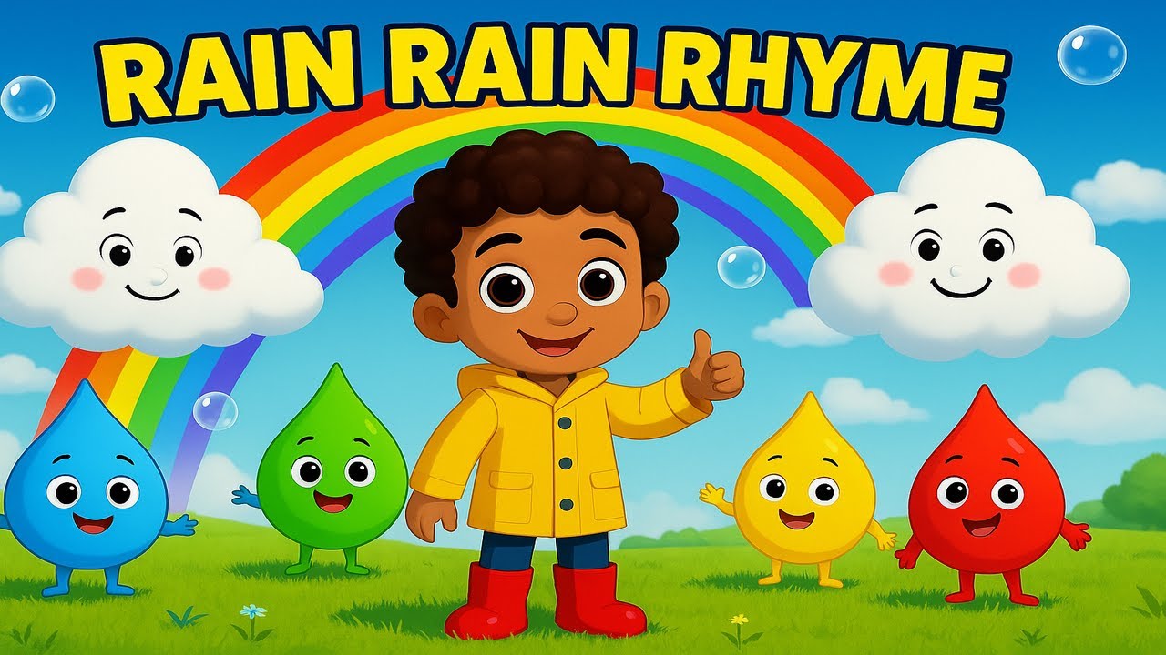 🌧️ Rain Rain Go Away | Nursery Rhyme for Kids | Fun Learning Song ...