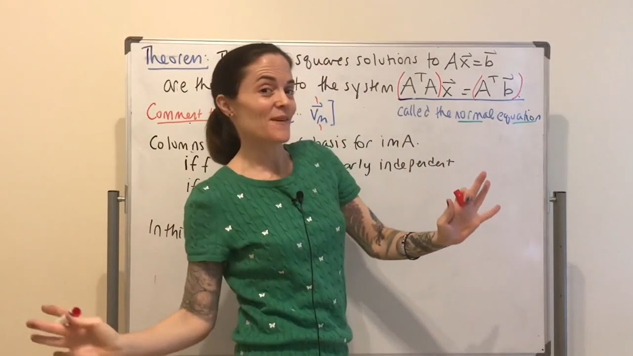 Linear Algebra: Least Squares and Data Fitting (Full Lecture) - YouTube