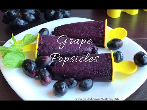 Grape Popsicles | Easy Homemade Grape Popsicles | Summer Special Popsicle Recipe