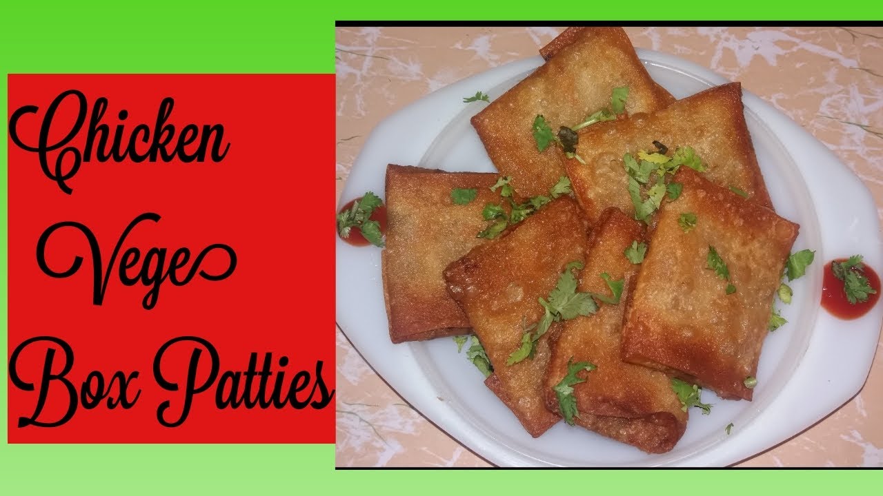 Chicken&Vege Box Patties||Crispy patties||how to make easy chicken ...