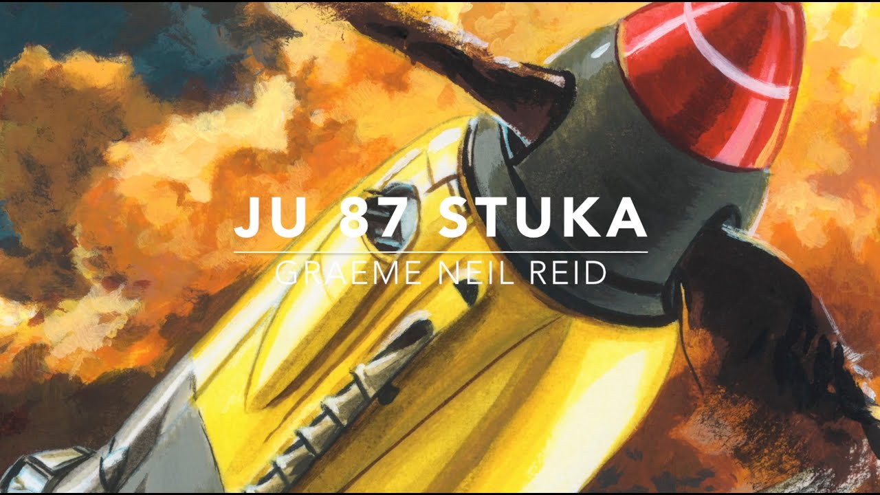 Ju 87 Stuka Acrylic Painting - Graeme Neil Reid - YouTube