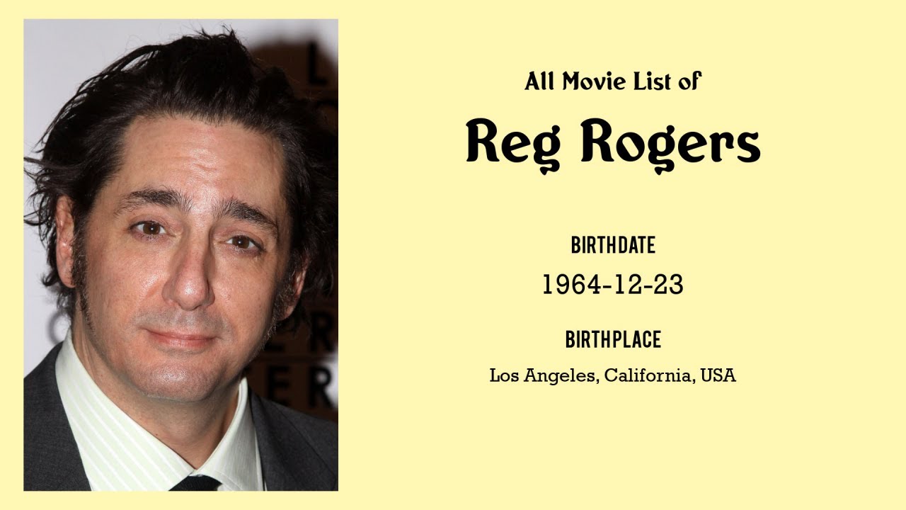 Reg Rogers Movies list Reg Rogers| Filmography of Reg Rogers - YouTube