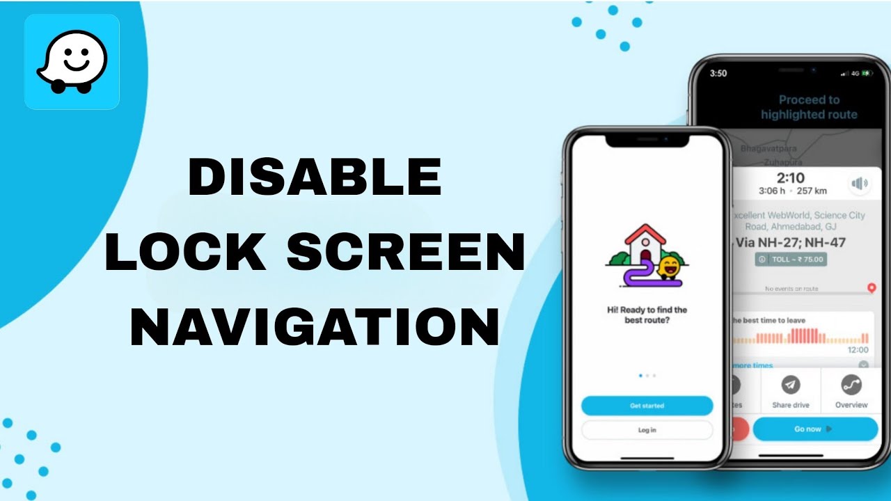 How To Disable Lock Screen Navigation On Waze App | Step By Step - YouTube
