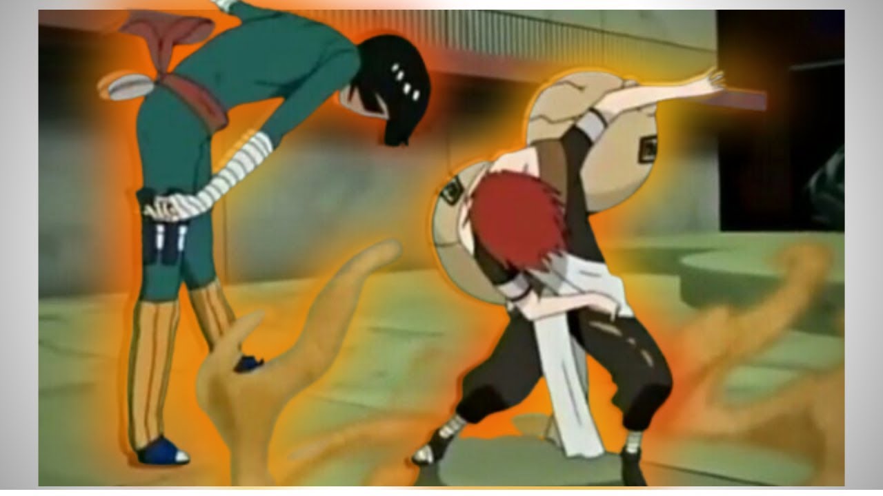 Naruto Kicks Gaara