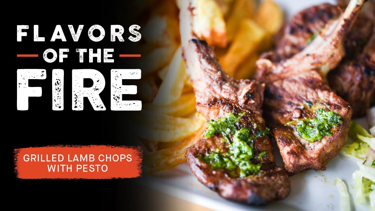Grilled Lamb Chops With Pesto | Flavors of the Fire - YouTube