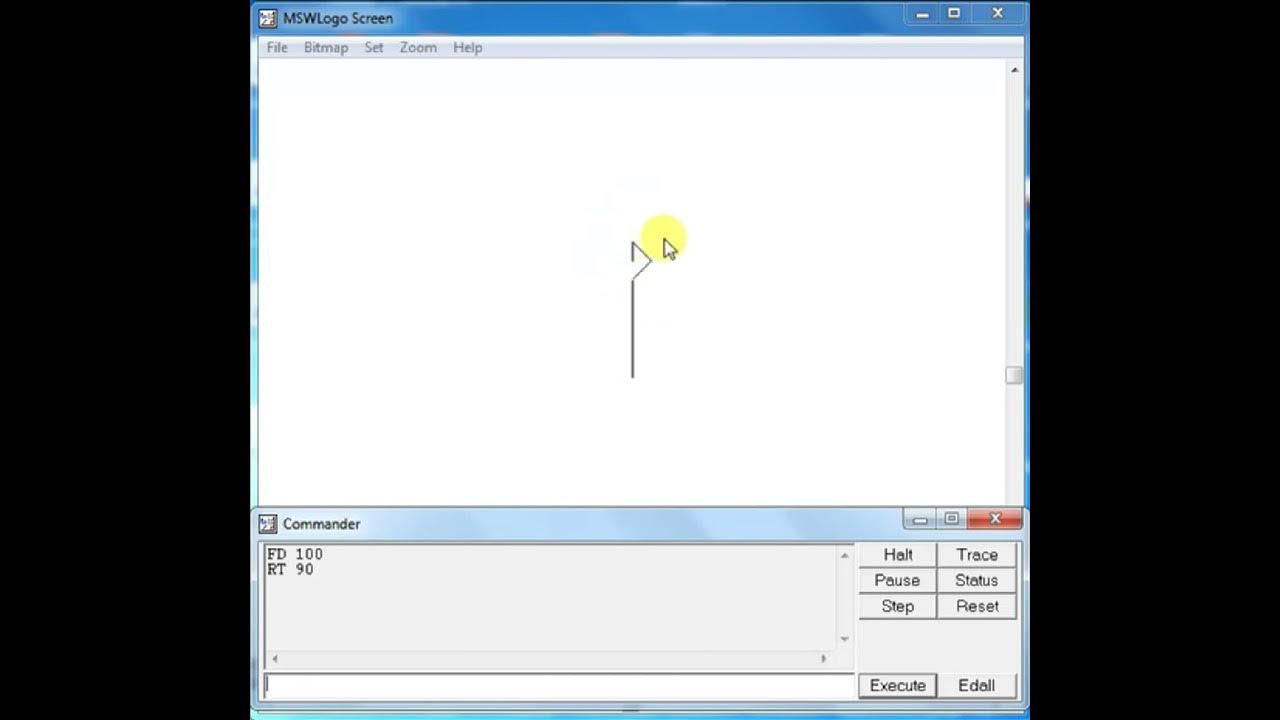 PENUP And PENDOWN Command In LOGO || PU And PD Command || LOGO Command ...