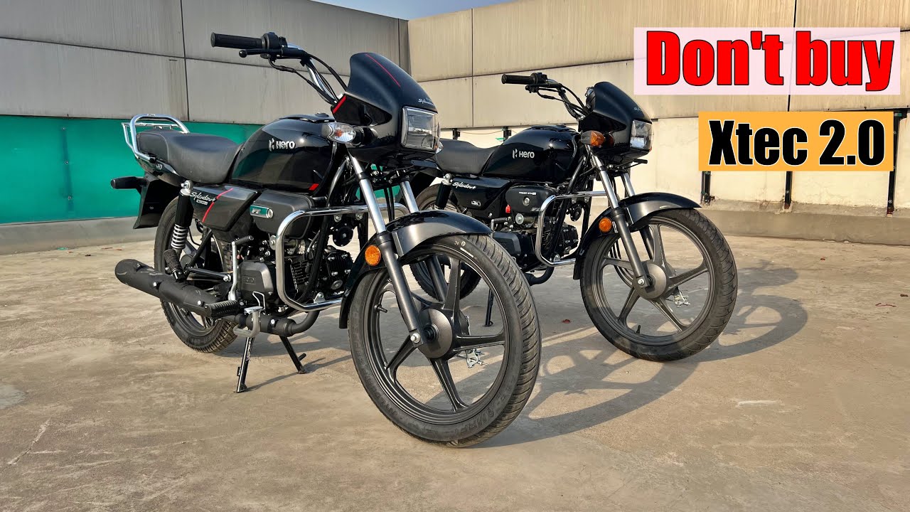 New Hero Splendor Plus Xtec 2.0 VS Splendor Plus All Black which is ...