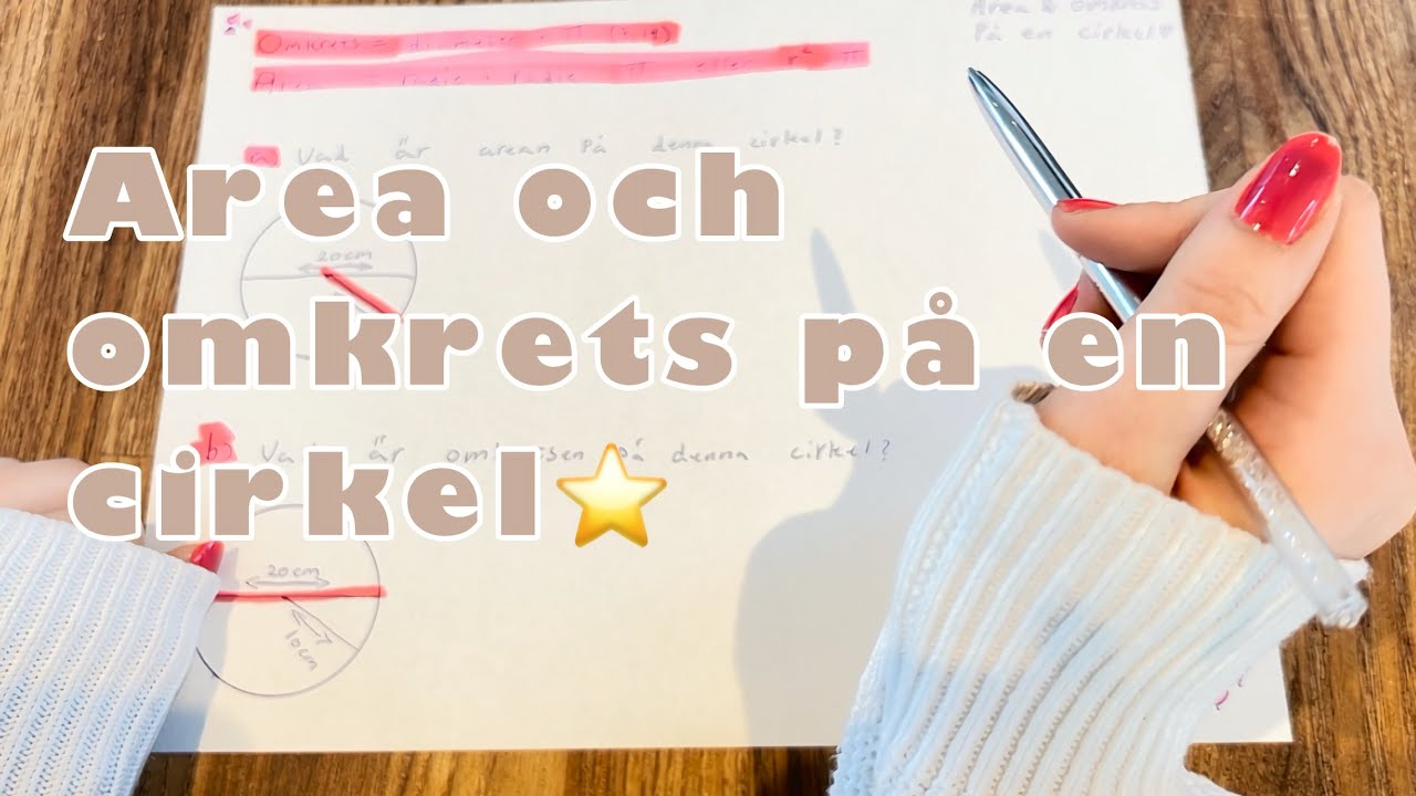 Area och omkrets på en cirkel! Enkel och kort förklaring - YouTube