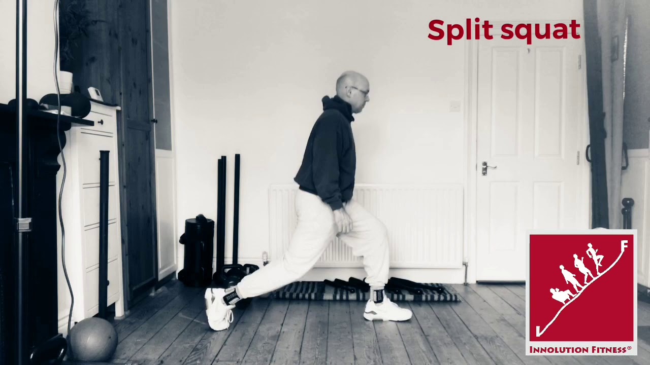 Split squat normal version - YouTube