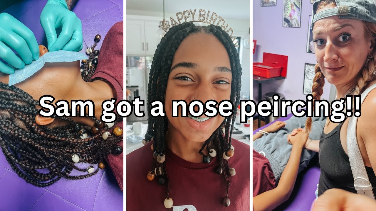 Sam got a NOSE PIERCING!? - YouTube