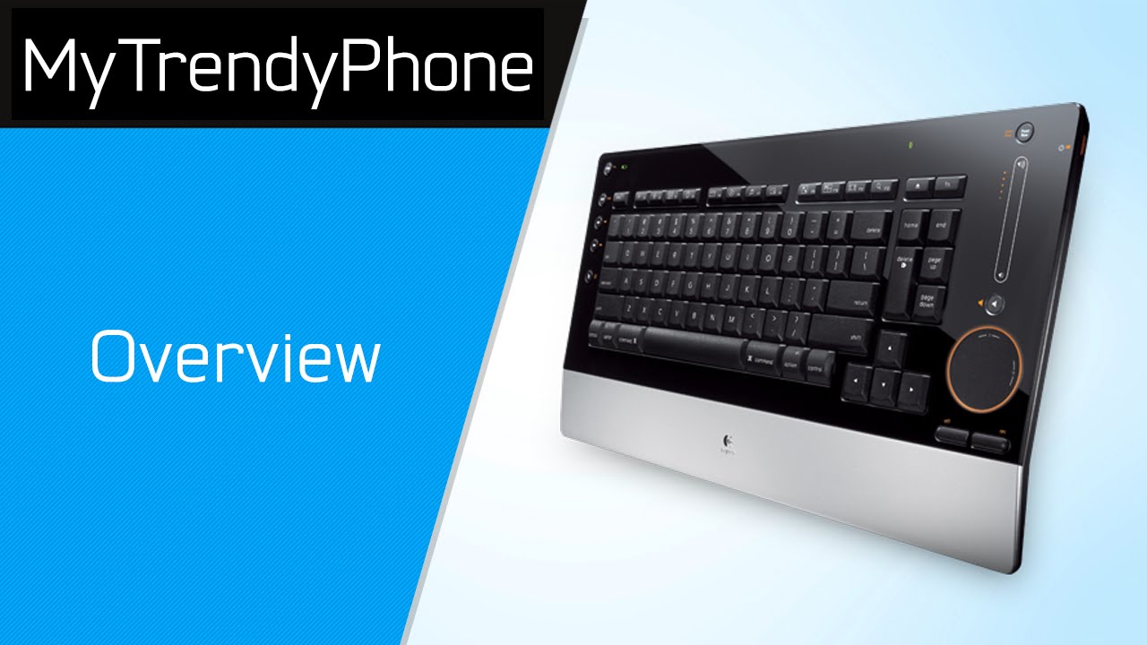 Logitech diNovo Edge Wireless Keyboard - Black / Silver - YouTube