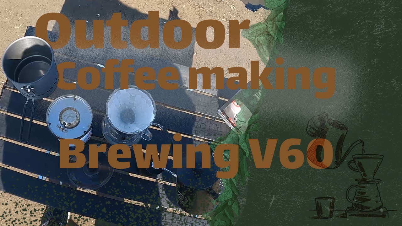 Outdoor coffee making: Brewing v60 coffee by the beach - YouTube