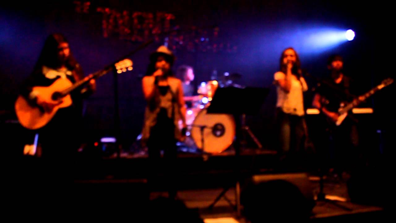 Bella Bodarky and Destiny Seven performing a cover of "Clocks" live at ...