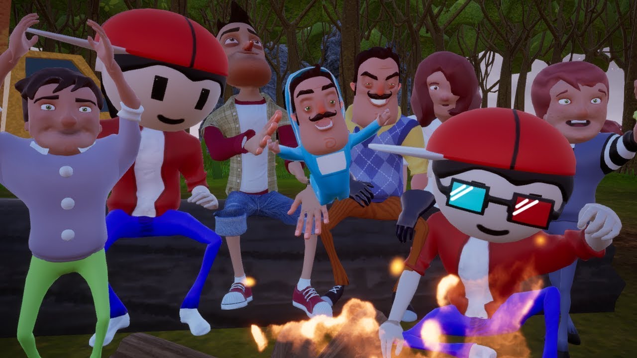 BABY NEIGHBOR CAMPING ADVENTURE | Hello Neighbor Mod 700K SPECIAL - YouTube