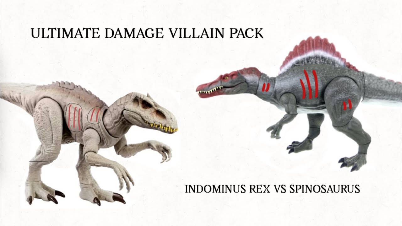 MY 5 MOST RECENT JURASSIC WORLD CONCEPTS! ULTIMATE DAMAGE SPINOSAURUS ...
