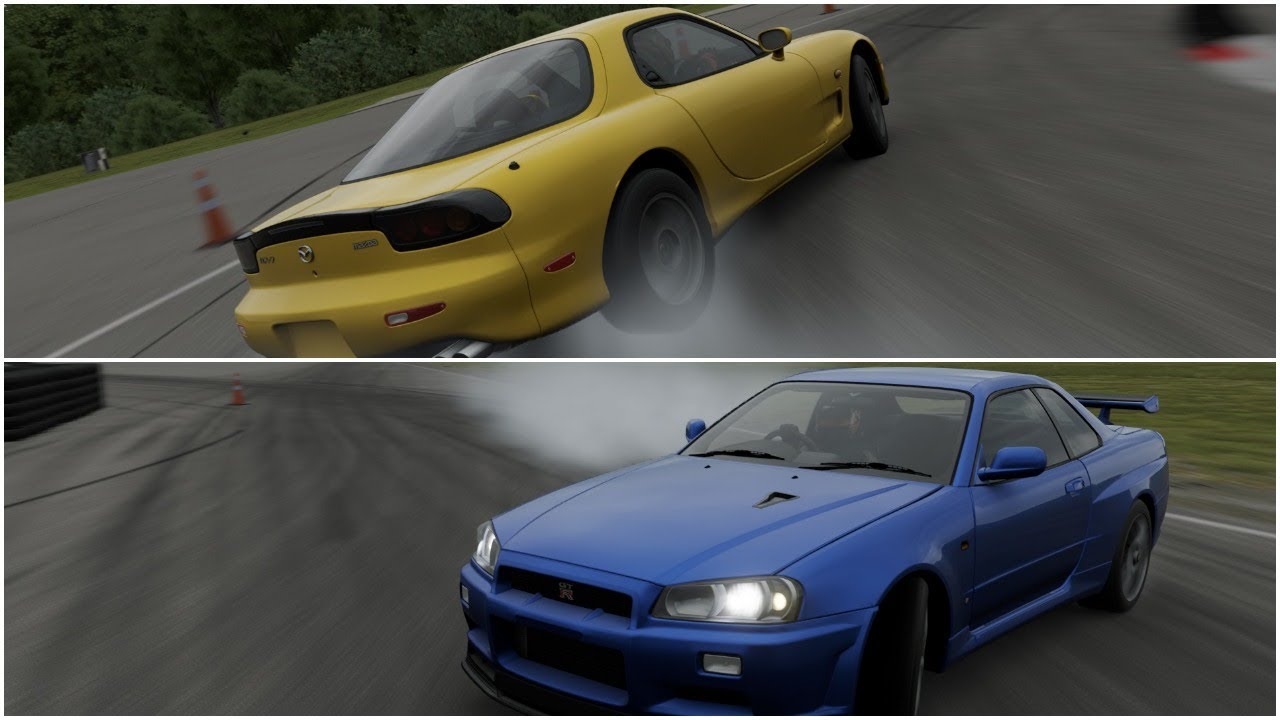 FM7 - FD3S RX-7 vs. R34 GT-R - Top Gear Test Track (Full Circuit/Day ...