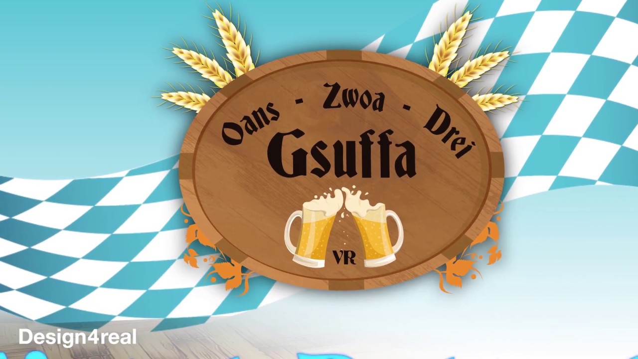 Oktoberfest VR Game:" Oans Zwoa Drei Gsuffa" by Design4real - YouTube